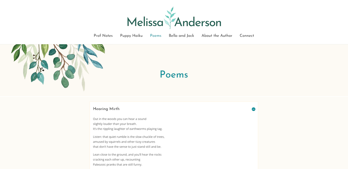 Poems | Melissa S. Anderson